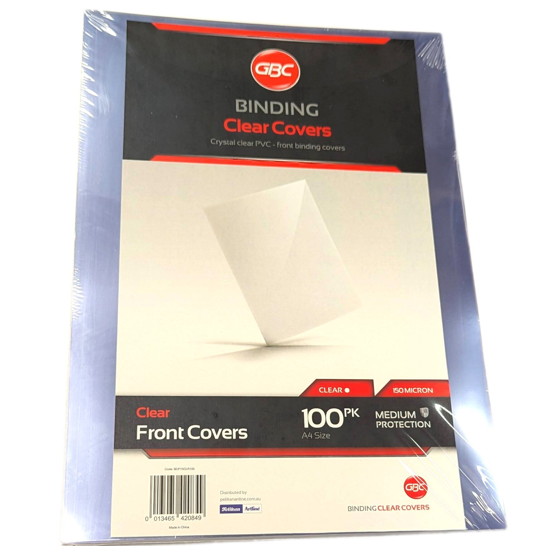A4 Clear Budget Binding Covers 150 Micron (Pkt 100) - $9.68 : BTI Office Products