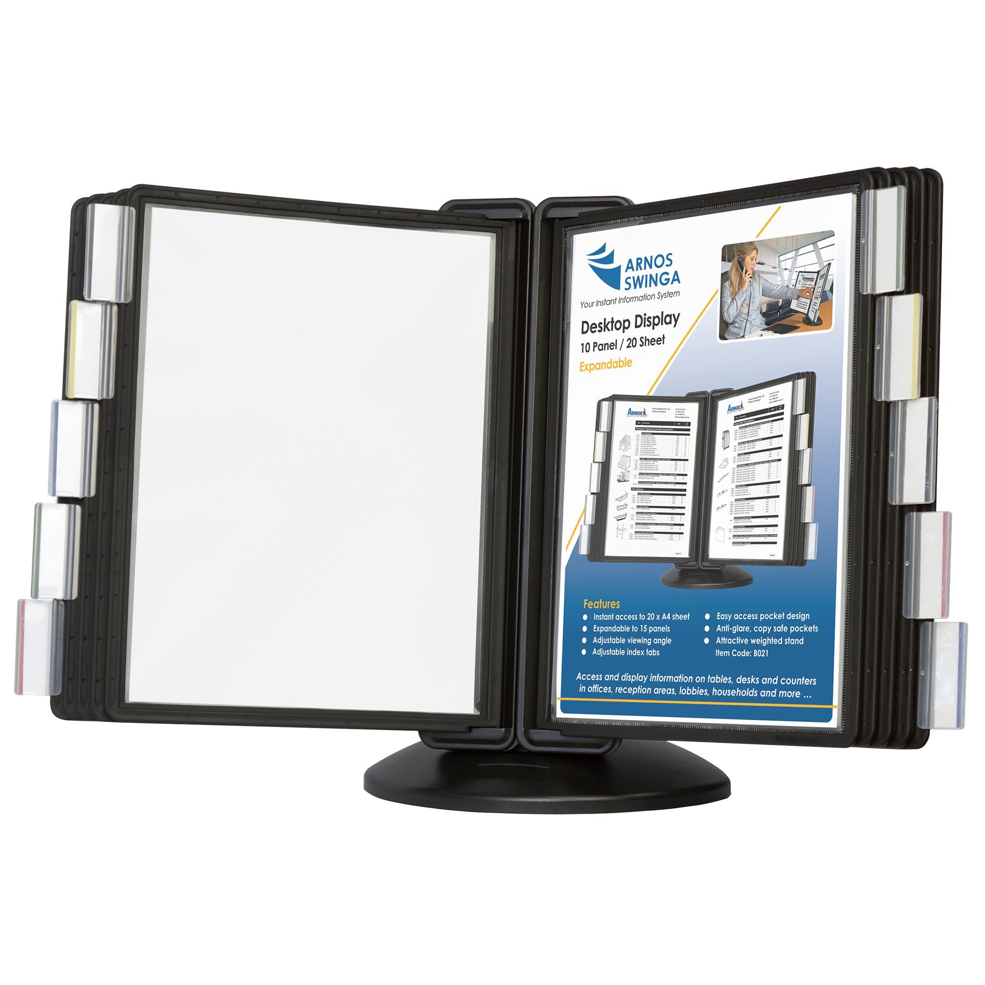 Arnos Swinga Visual Desktop Display (10 Panels) - $99.00 : BTI Office ...