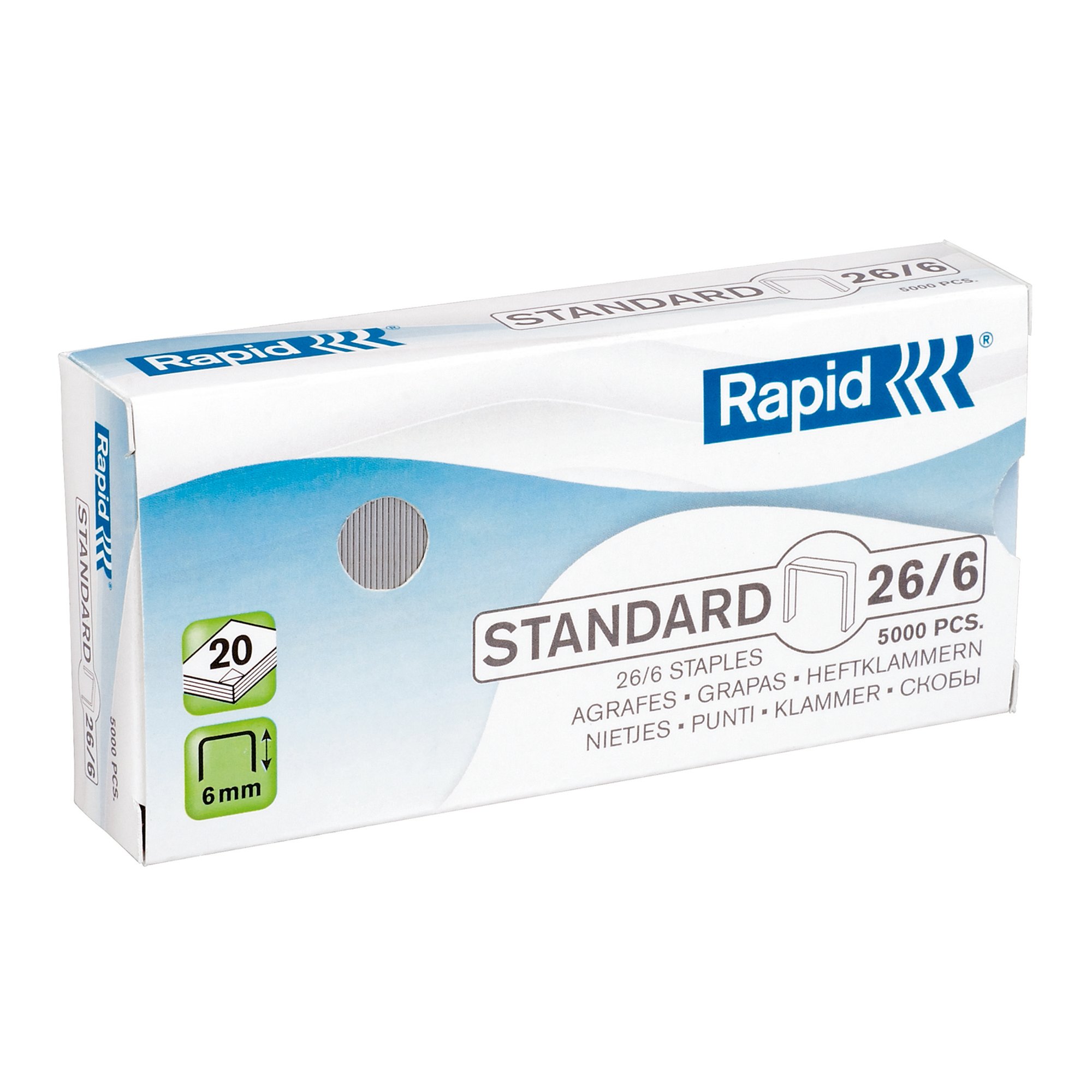 Rapid 26 6 6mm Standard Staples Box Of 5000 6 05 BTI Office Products Rapid 26 6 6mm Standard Staples Box Of 5000 6 05 BTI Office Products